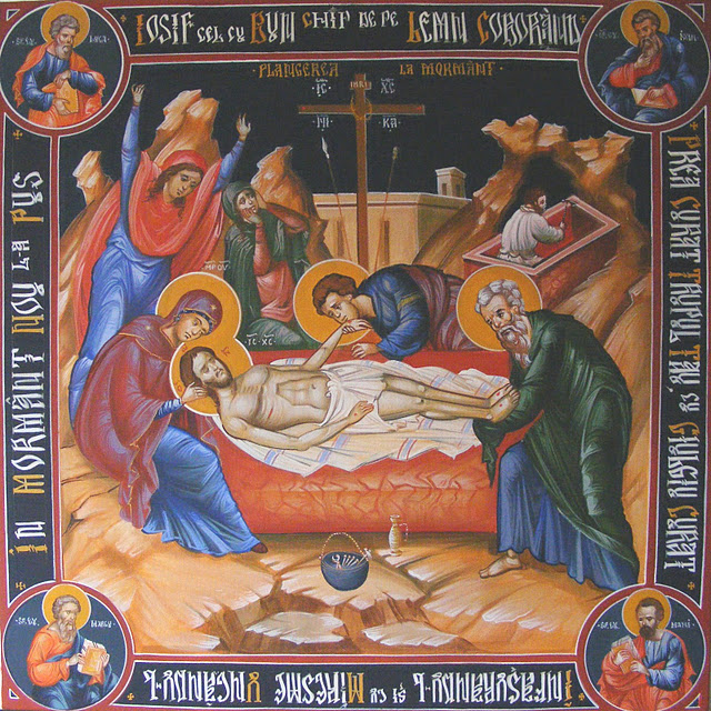 ICOANA taina si culoare: Epitaf - Punerea in mormant a Mantuitorului