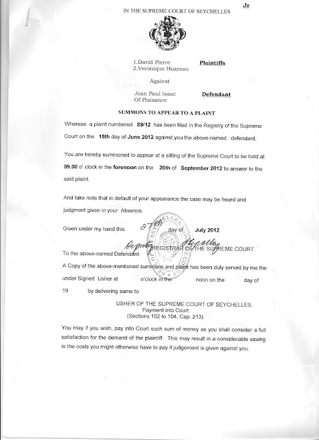 Seychelles Reality (Seselwa Unite): David Pierre and Veronique Hoareau ...