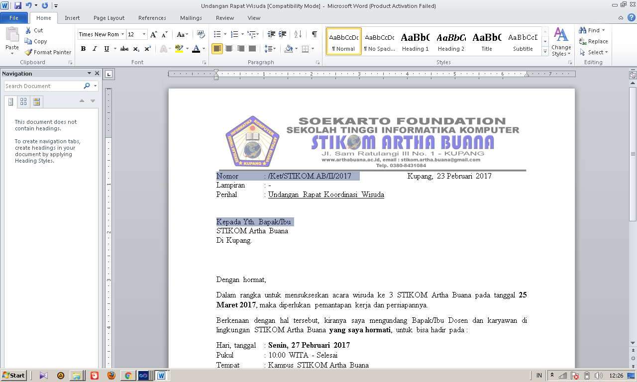 Menggunakan Microsoft Word