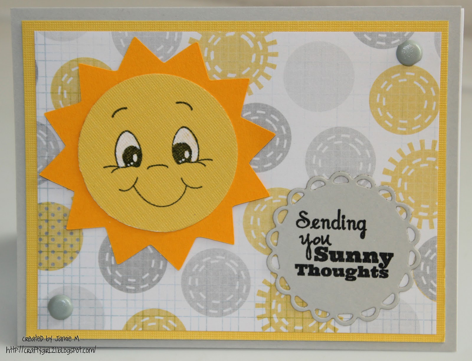 Crafty Girl 21!: Sun Cards Cont.