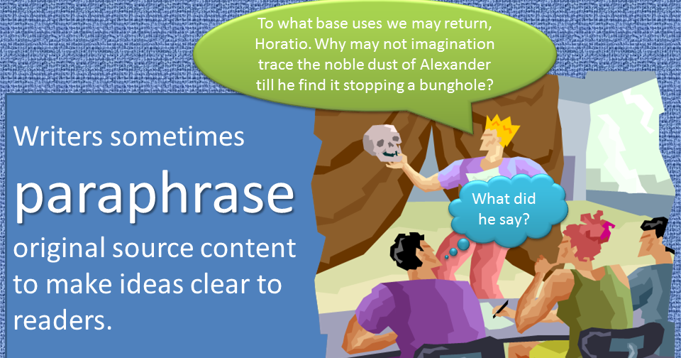 How to Paraphrase Source Content