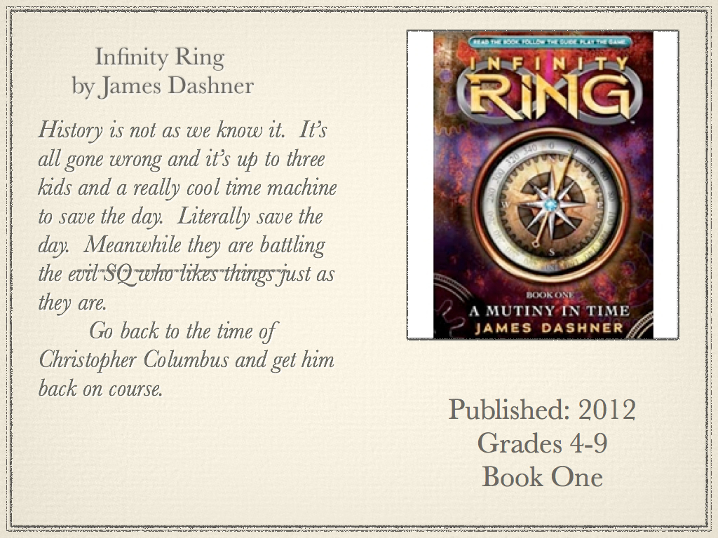 Young Adult Reading Machine: Infinity Ring: A mutiny in Time by James ...