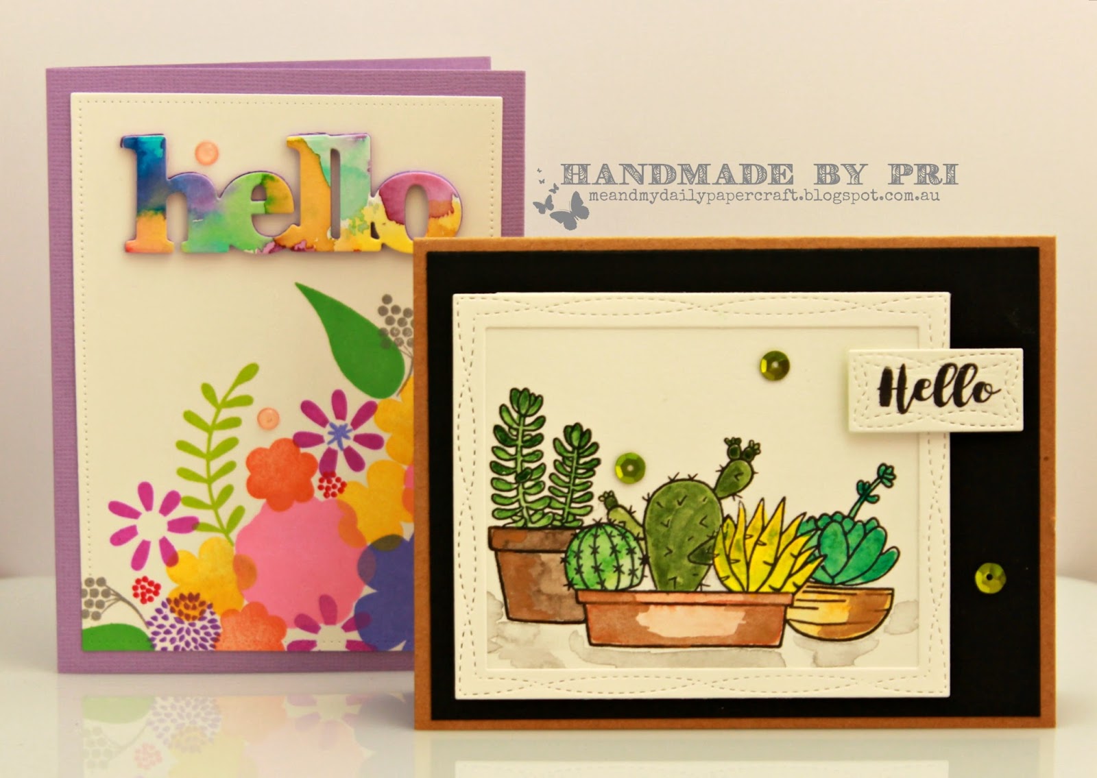 Me And My Daily Papercraft: Hello Cards