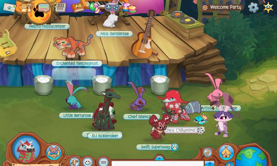 The Animal Jam Friendship Community: How To Go Into The New Jammer Party!
