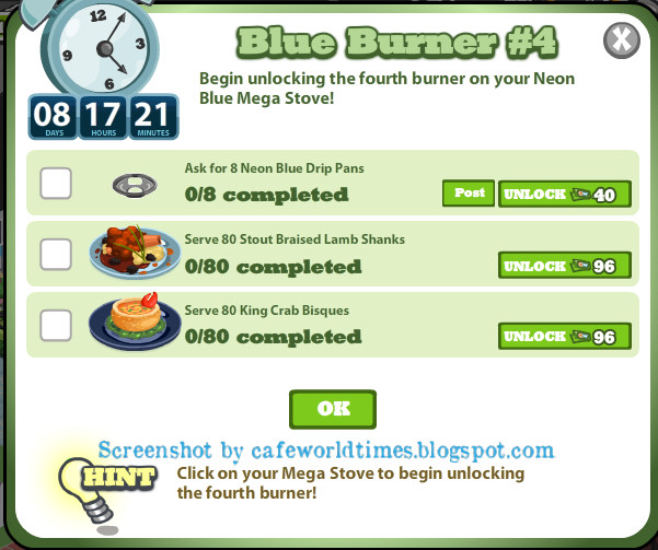 Cooking Tale: Neon Blue 6X 50% Stove