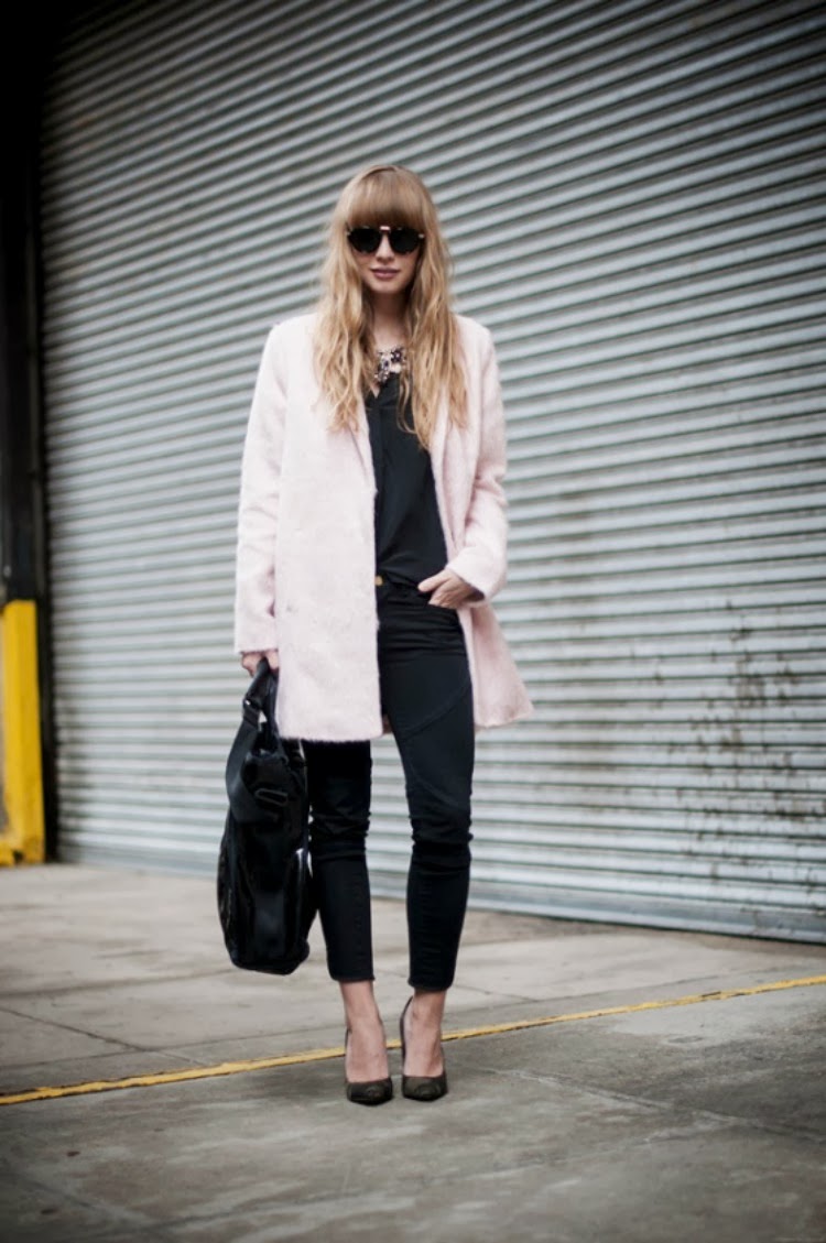 Nueva tendencia: abrigo rosa