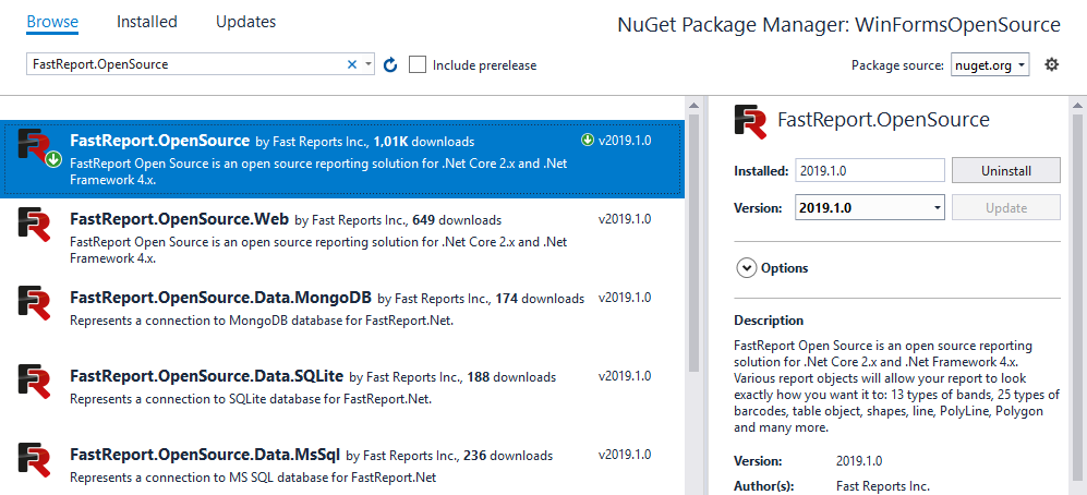 How To Use Fastreport Open Source In Net Winforms Applications Part 1 6134