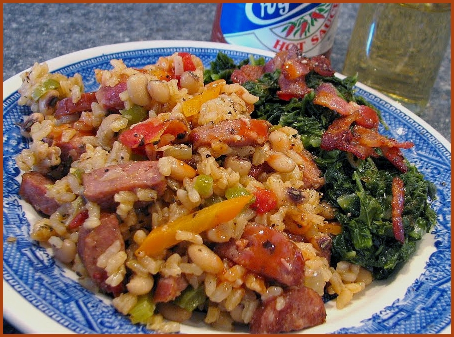 Fat Johnny's Front Porch: Hoppin' John & Collards ~ A NYD Tradition