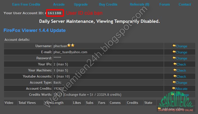 [VAGEX] Kiếm tiền với Vagex bằng cách xem Video Clip ~ THANH DIEN IT