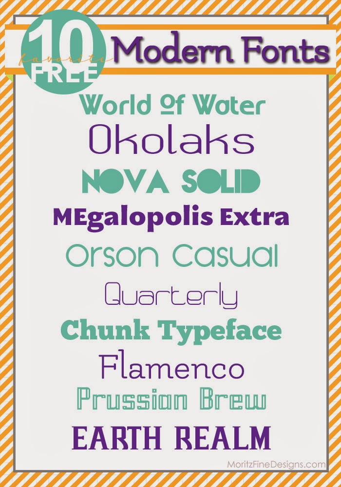 10 Free Favorite Modern Fonts - FONT BUNDLE