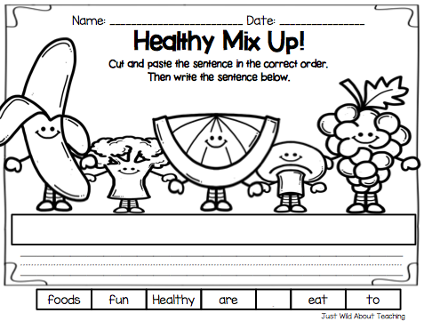 Just Wild About Teaching: Fruits and Veggies Health Pack!