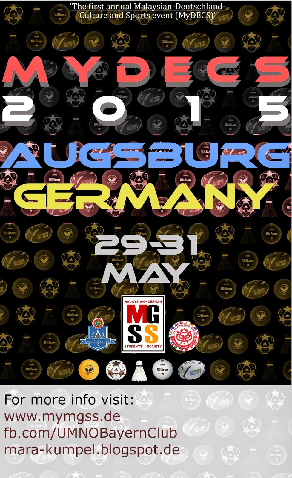 MARAKUMPEL: MyDECS (Malaysian-Deutschland Culture and Sports) 2015