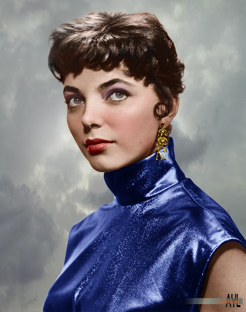 Colors for a Bygone Era: Young Joan Collins, 1956