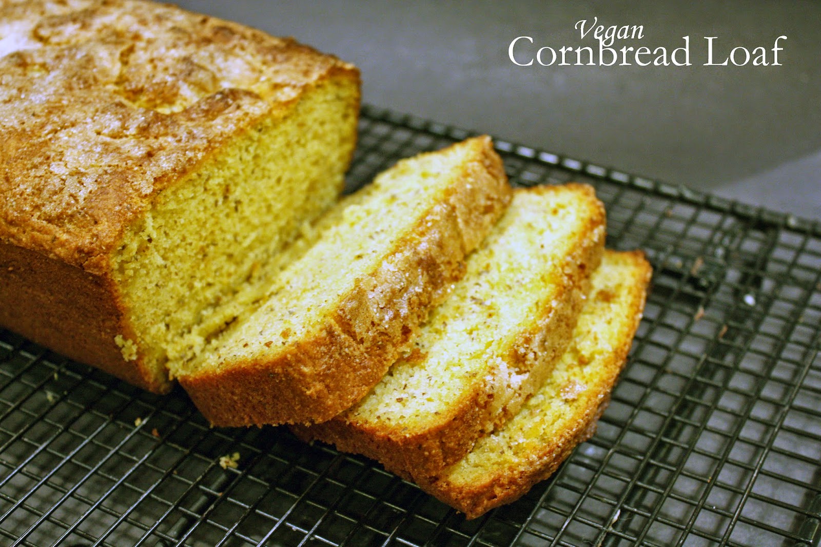 Vegan sweet cornbread loaf | How to Philosophize with Cake