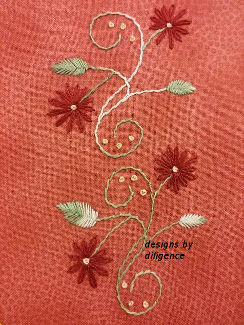 Designs by Diligence: Embroidery Bookmark