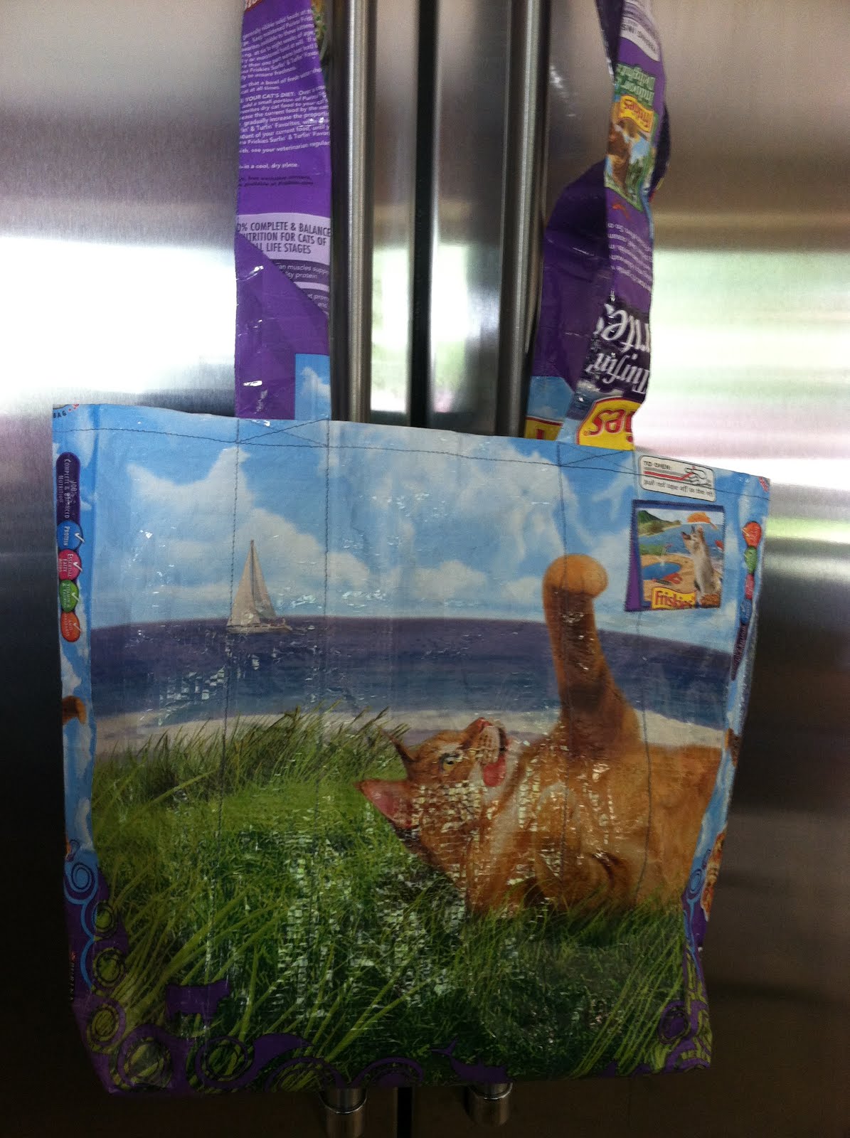 Woof Nanny: I made a reusable shopping bag from trash