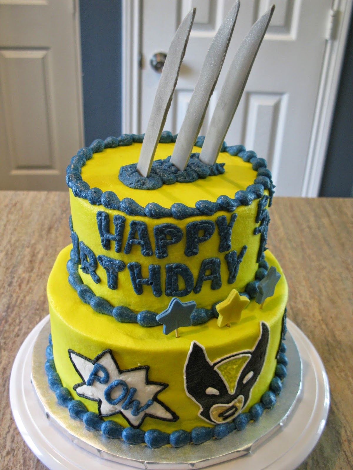 A Counselor's Confections: Wolverine Birthday Cake