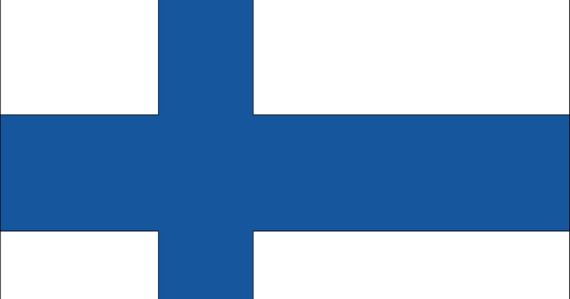 La bandera de Finlandia