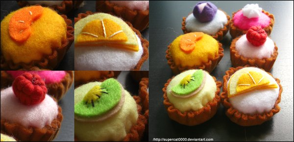 Quirky Artist Loft: DIY Felt Cupcake and Rasberry