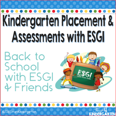 Back to School with ESGI | Time 4 Kindergarten