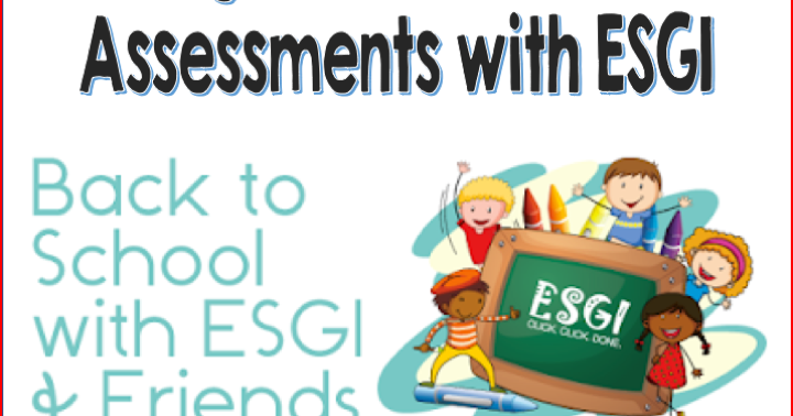 Back to School with ESGI | Time 4 Kindergarten