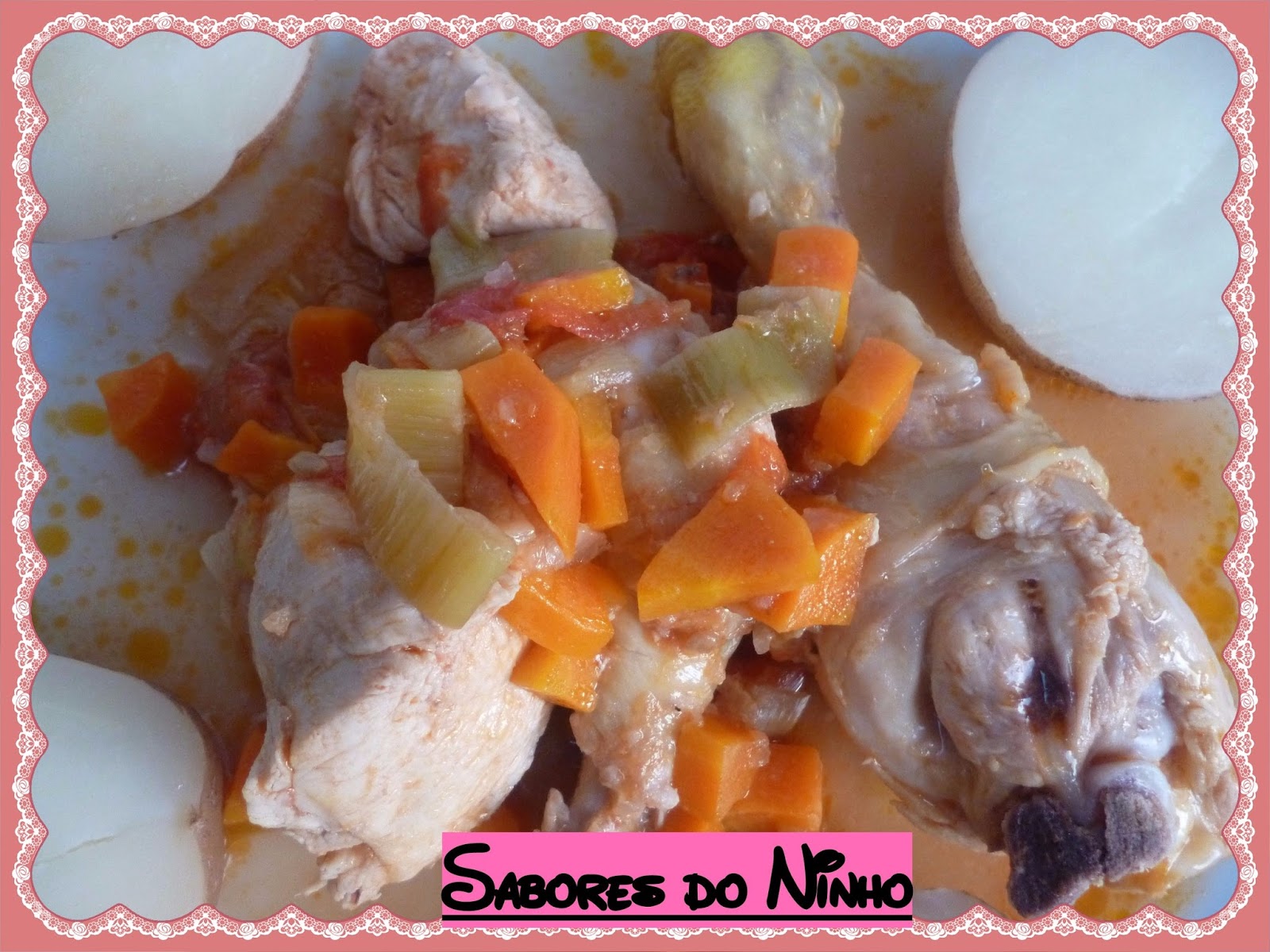 Sabores do Ninho: Vamos cozinhar frango? Frango caseiro c/ tomate ...