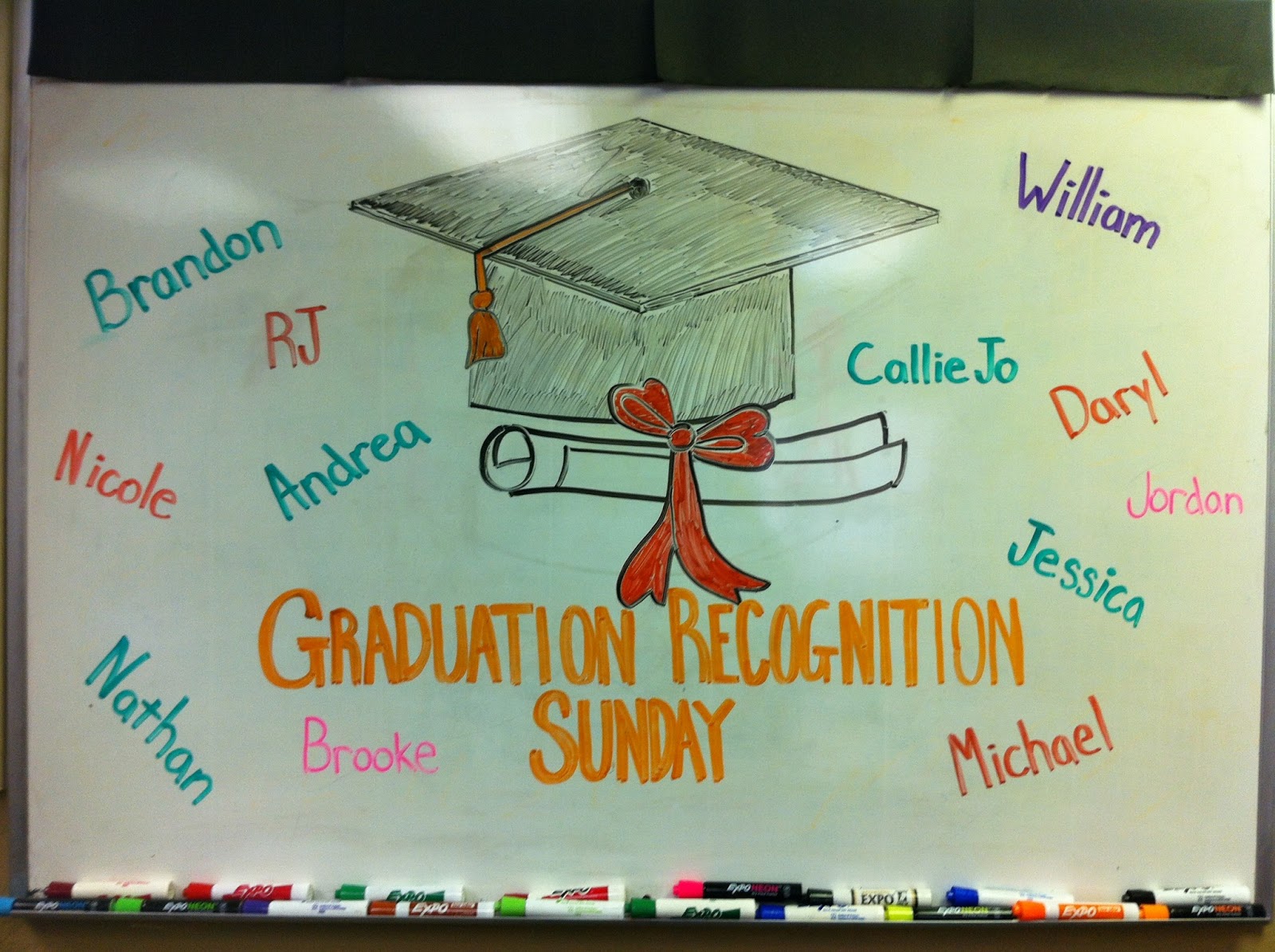 Rev. Brian Blogs: Whiteboard: Graduation Recognition Sunday