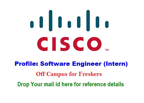 Internship with Cisco, Freshers, Software Engineer (Intern) @ Bangalore ...