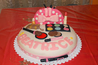I Pasticci di Alessia: Torta trucchi, make-up