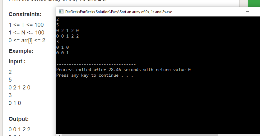 Geeksforgeeks Solution For Geeksforgeeks Solution For