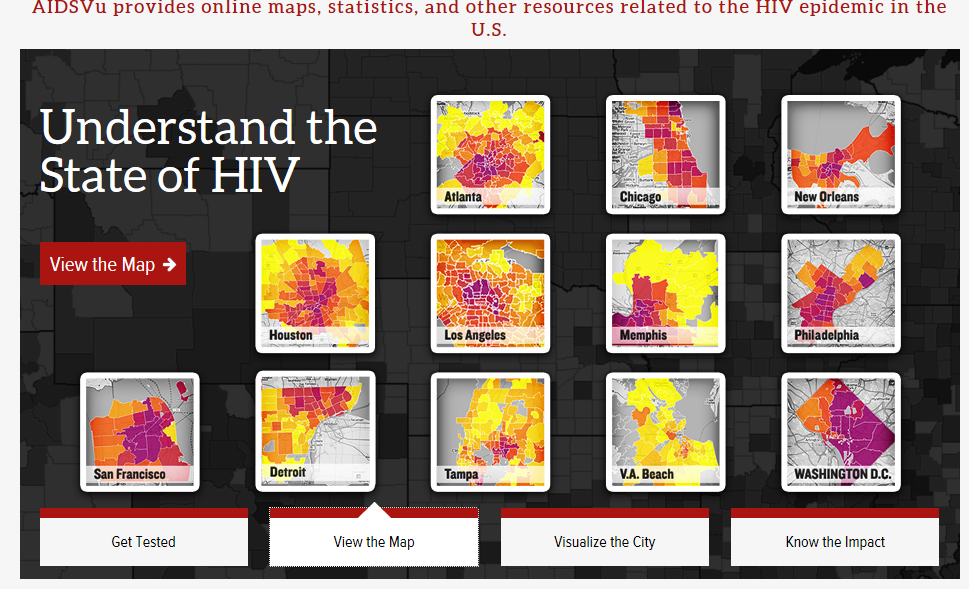 Open Source GIS Blog: AIDSVu Map Provides Better National View of the ...