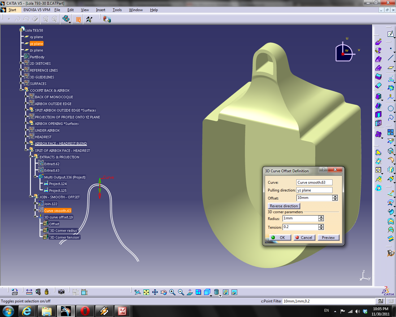 Scratchbuilding a 1/20 scale F1 replica: F1 car design in Catia V5 xxv