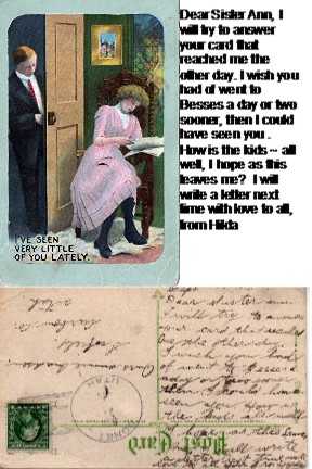 Johannah Madsen Hafen Collection: Victorian Postcards