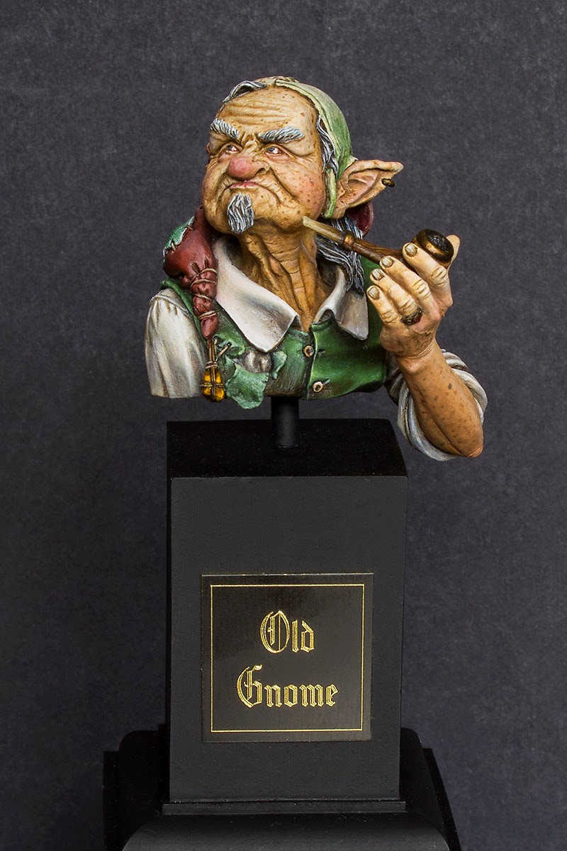 Old Gnome bust finished | planetFigure | Miniatures