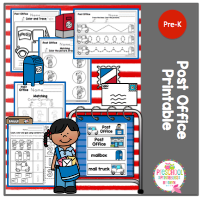 Post Office Printable 2018 ~ Preschool Printables
