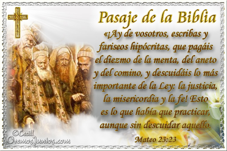 Vidas Santas: Santo Evangelio según san Mateo 23:23