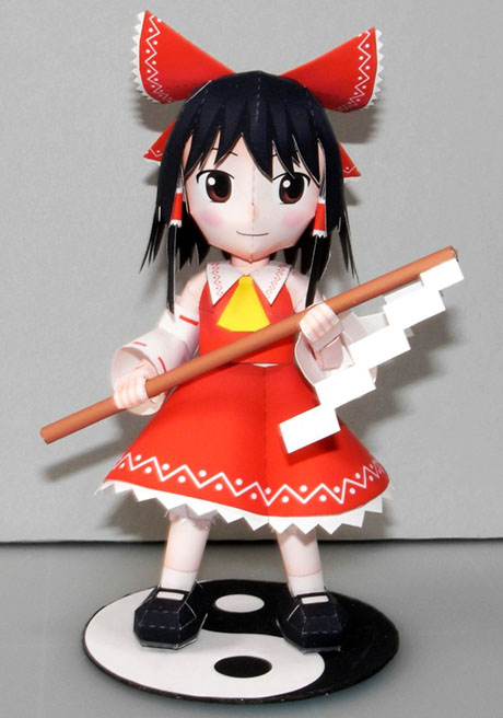 Touhou Project: Reimu Hakurei Papercraft | Paperized Crafts
