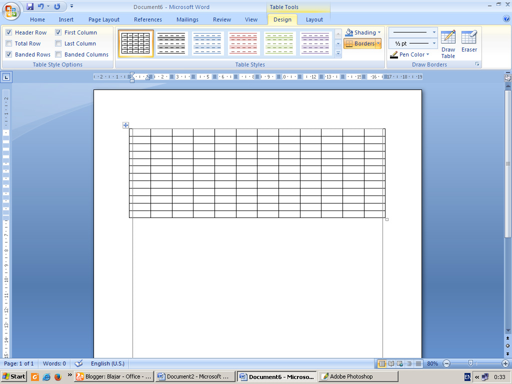 Membuat Tabel Seperti Exel di MS Word dengn mudan so easy ms word - SCO ...