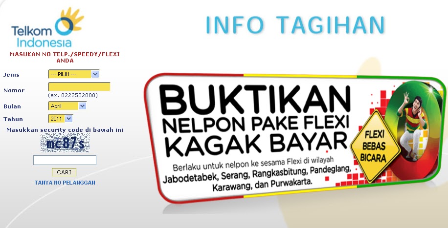 BERITA PALING GRESS: Informasi Tagihan Telepon, Speedy, dan Flexi - PT. Telkom, Tbk