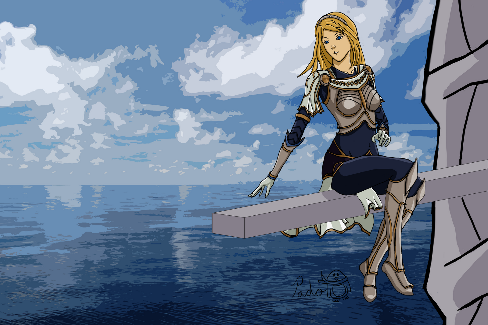 Lux in Summoner's Rift: Lux Fan Art