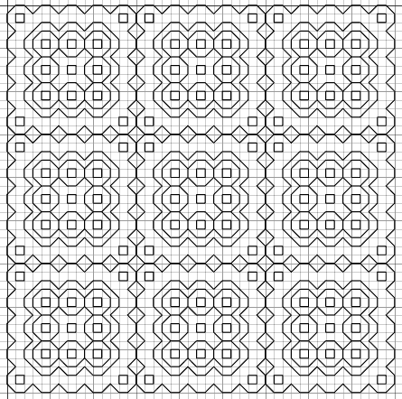Imaginesque: Blackwork Embroidery: Small Motif/Fill Pattern