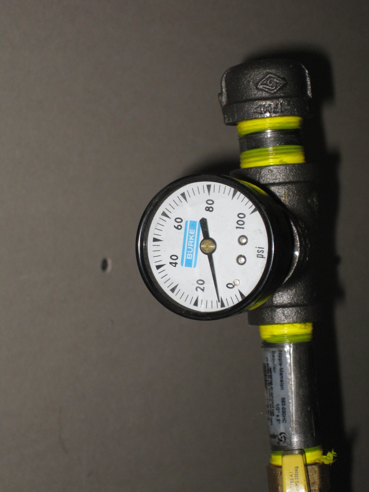 Simple man, simple plan.: Gas Line Test and New Furnace