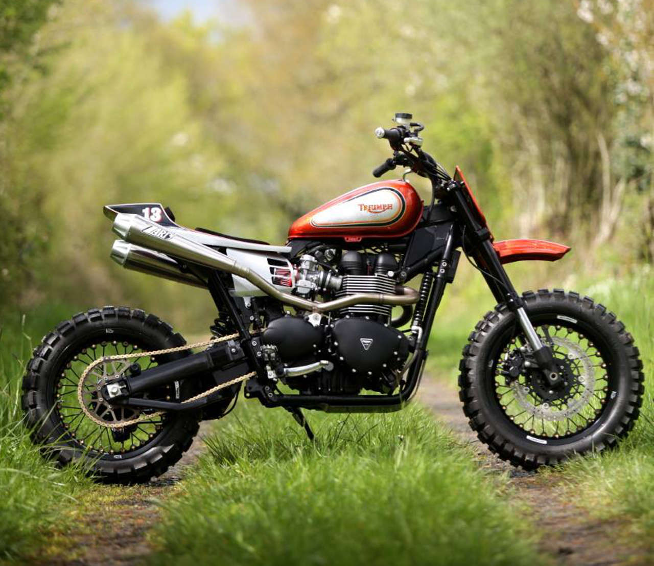 Bonnie T100 Enduro - RocketGarage - Cafe Racer Magazine