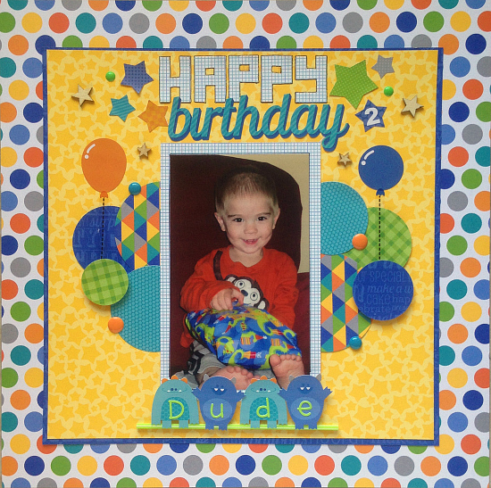 Scrapping with Christine: 5 Birthday Scrapbook Layout Ideas for Boys