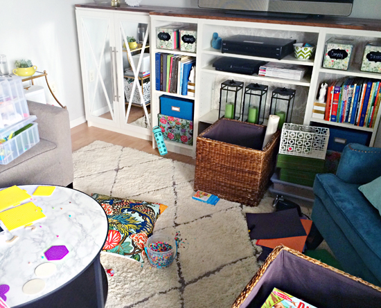 IHeart Organizing: A Crafty Kid's Cabinet