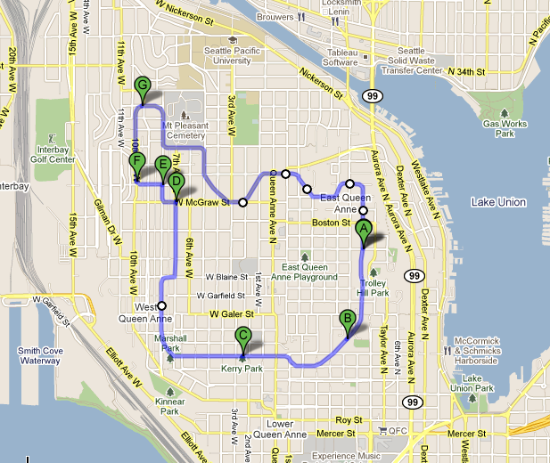 Digithead's Lab Notebook: Running in Queen Anne