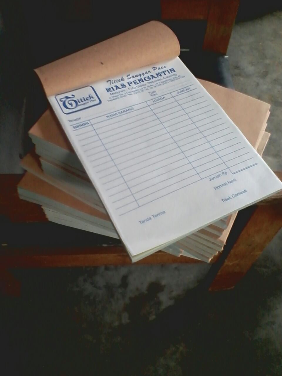 Produk Kami ~ Cetak Nota Murah