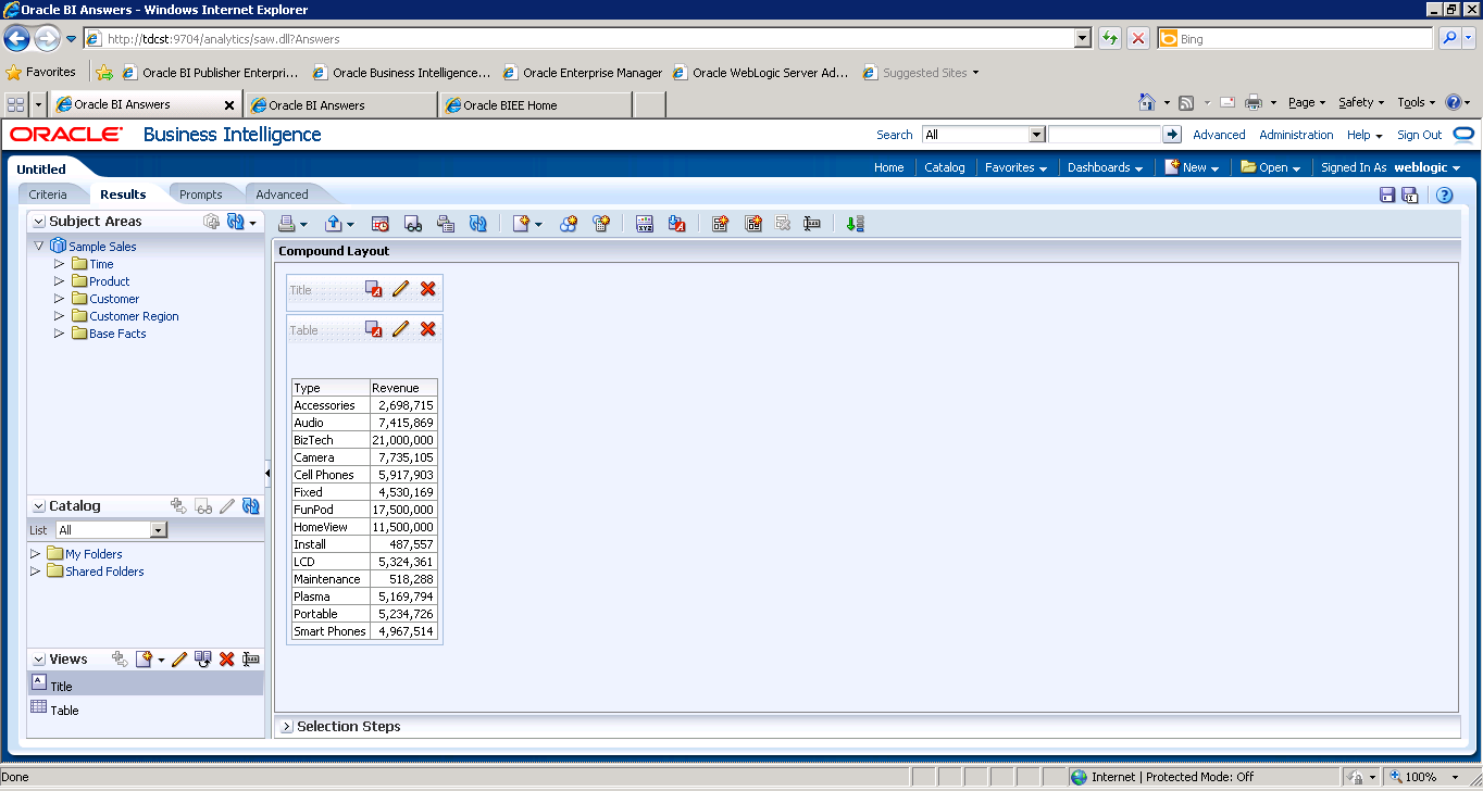 Oracle Bi Practice Obiee 11g Multiple Values In Single Column Using The Advance Tab And Similar