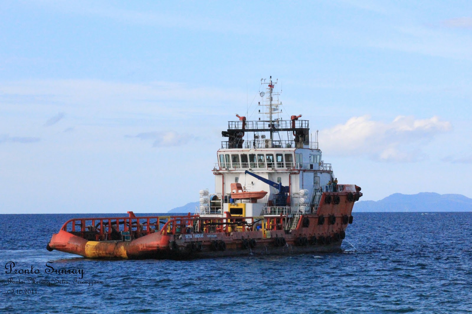 Mustaqqim Sharif: MV. Setia Tangkas - Bollard Pull Test - 09.10.2011