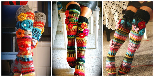 Little Treasures: Knit Colorful Stockings
